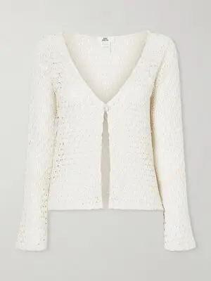 SARA CRISTINA Arena Crocheted Cotton Coverup - Neutrals