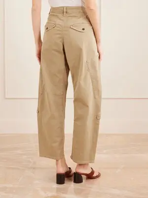 Citizens Of Humanity Flight Mid-rise Straight-leg Cargo Trousers - Brown