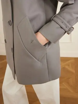 Max Mara Double-breasted Cropped Trench Jacket