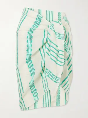 LEMLEM Lema Striped Cotton Cover-up - Green