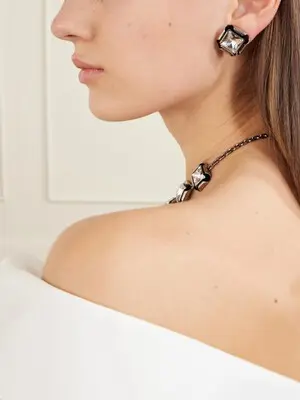 Givenchy Crystal Stud Earrings