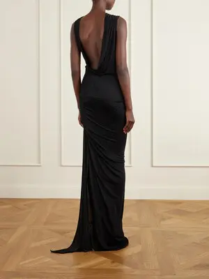 Rick Owens Shailee Draped Jersey Gown