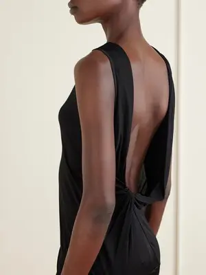 Rick Owens Shailee Draped Jersey Gown