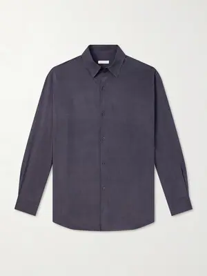 KAPTAIN SUNSHINE Silk-gabardine Shirt - Gray