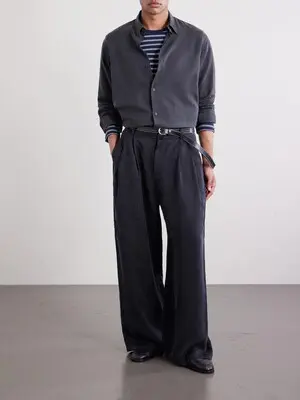 KAPTAIN SUNSHINE Silk-gabardine Shirt - Gray
