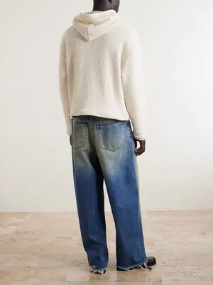 424 Cotton-blend Bouclé Hoodie - Neutrals