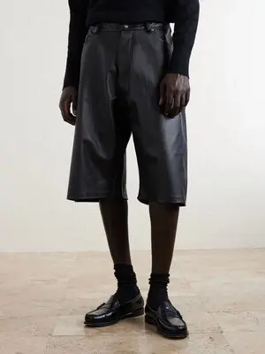 424 Straight-leg Leather Shorts