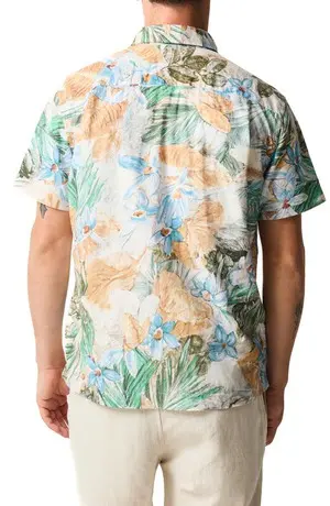 Rodd & Gunn Otokia Tropical Short Sleeve Button-up Shirt - Botanical