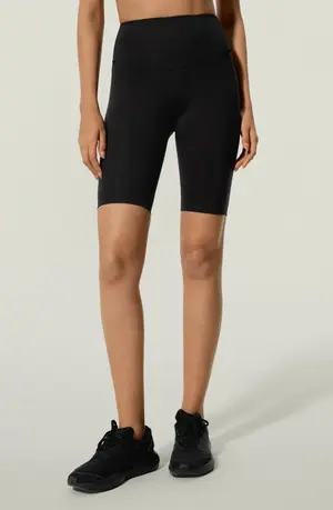 Lilysilk Silk Contour Second Skin Biker Shorts - Black
