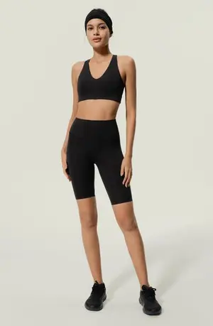 Lilysilk Silk Contour Second Skin Biker Shorts - Black