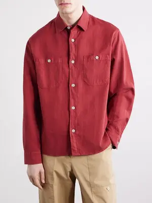 3sixteen Cotton And Linen-blend Overshirt