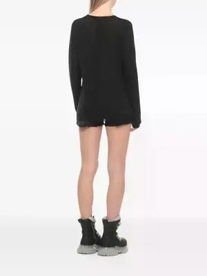 Rick Owens Long-sleeved V-neck Sweater