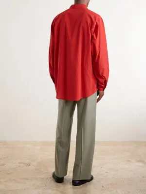 Auralee Cotton-poplin Shirt - Red