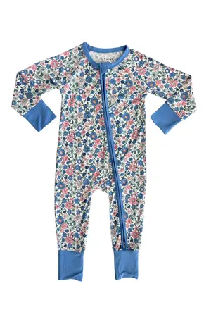 IN MY JAMMERS Floral Zipper Romper