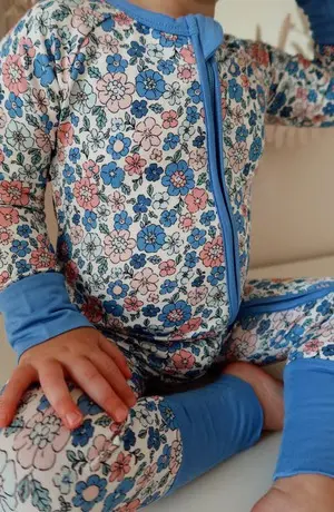 IN MY JAMMERS Floral Zipper Romper