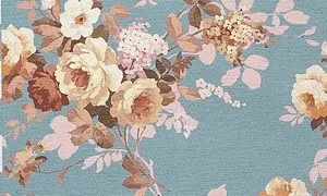 MACKENZIE-CHILDS Slate Wild Rose Washable Rug