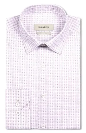 Bugatchi Jules Ooohcotton® Check Button-down Shirt - Limestone