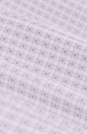 Bugatchi Jules Ooohcotton® Check Button-down Shirt - Limestone