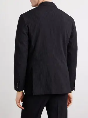 J. MUESER Seersucker Virgin Wool Suit Jacket