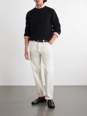 DRAKE'S Brushed Wool Sweater