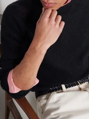 DRAKE'S Brushed Wool Sweater