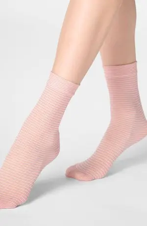 Oroblu Assorted 2-pack Sheer Crew Socks - Salmon