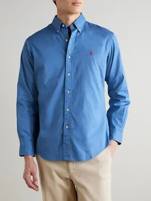 Polo Ralph Lauren Logo-embroidered Cotton Shirt