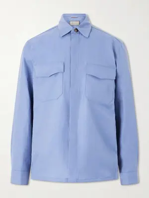 Men's Canali Blue Shirts
