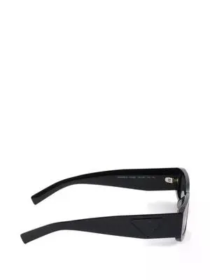 Prada Sunglasses With Triangle Logo - Black