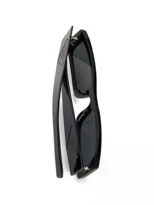 Prada Sunglasses With Triangle Logo - Black