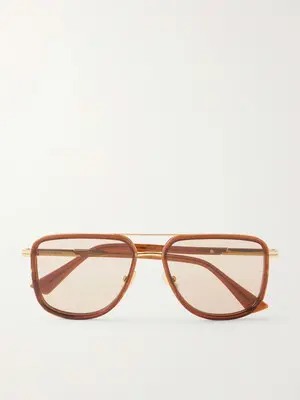 Bottega Veneta Aviator Metal Sunglasses - Multi