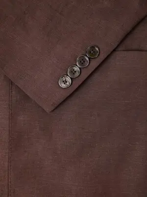 Ralph Lauren Purple Label Silk And Linen-blend Suit Jacket