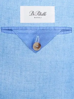DE PETRILLO Double-breasted Linen Blazer
