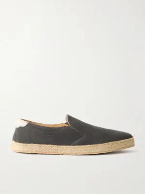 Brunello Cucinelli Suede Espadrilles - Gray