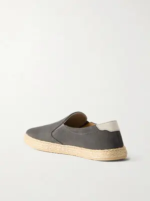 Brunello Cucinelli Suede Espadrilles - Gray