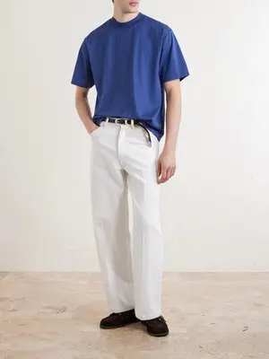 KAPTAIN SUNSHINE Suvin Supima Cotton-jersey T-shirt - Blue