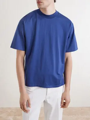 KAPTAIN SUNSHINE Suvin Supima Cotton-jersey T-shirt - Blue