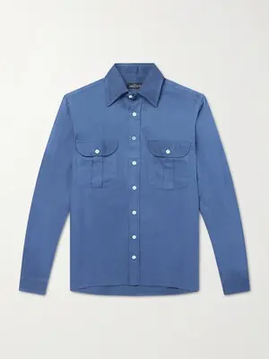 J. MUESER Tencel™ Lyocell-twill Shirt