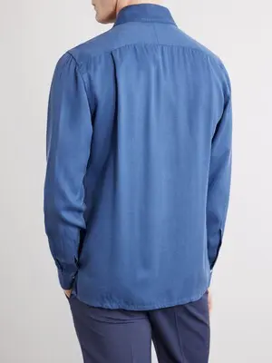 J. MUESER Tencel™ Lyocell-twill Shirt
