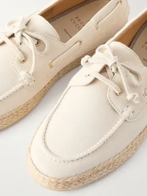 Brunello Cucinelli Suede Boat Shoes