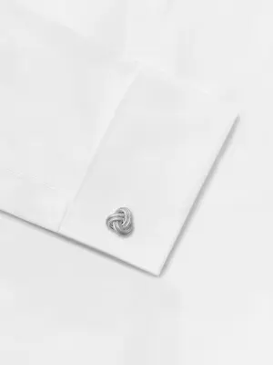 DEAKIN & FRANCIS Knot Sterling Cufflinks - Silver