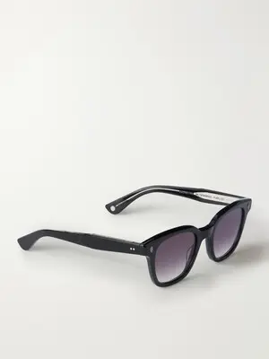 Garrett Leight Broadway D-frame Sunglasses - Black