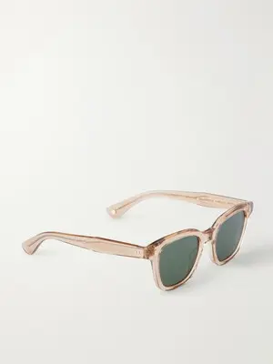 Garrett Leight Broadway D-frame Sunglasses - Neutrals