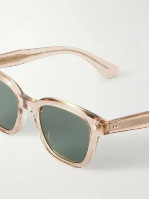 Garrett Leight Broadway D-frame Sunglasses - Neutrals