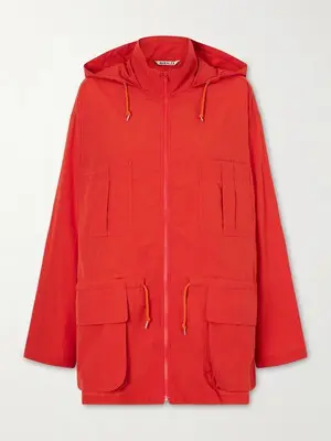 Auralee Cotton Sahariana Jacket - Red