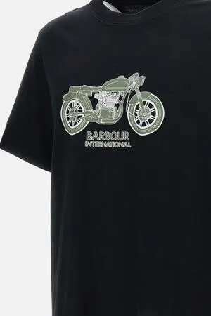 BARBOUR INTERNATIONAL Piston Print T-shirt - Black