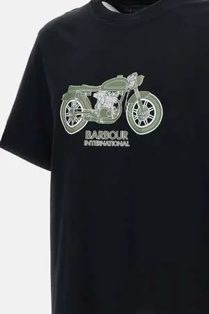 BARBOUR INTERNATIONAL T-shirt Stampa Piston