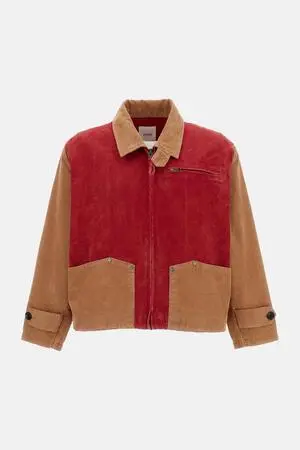 FOUND Canvas And Velvet Field Jacket
