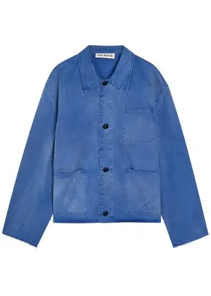 COLE BUXTON Patch Pocket Cotton And Wool-blend Overshirt