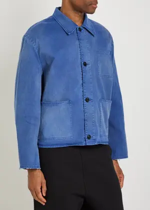 COLE BUXTON Patch Pocket Cotton And Wool-blend Overshirt